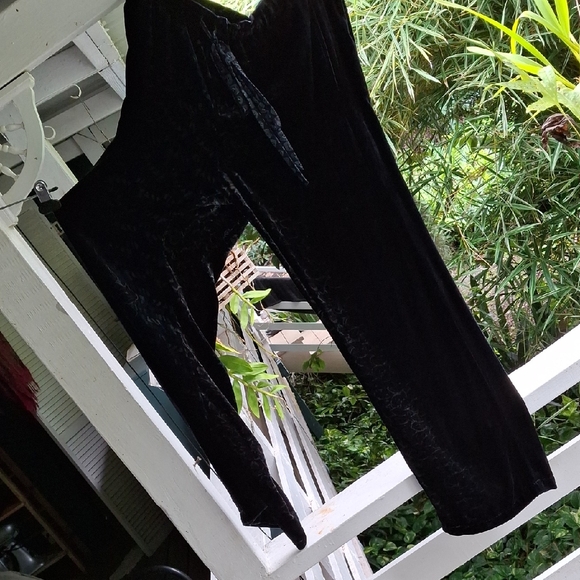 Johnny Was | Pants & Jumpsuits | Johnny Was Black Velvet Wide Leg Pants ...